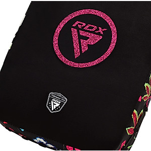 RDX Women Boxing Pads Focus Mitts, Ladies Flora Skin Hook and Jab Target Hand Pads, Great for Muay Thai, Martial Arts, MMA, Kickboxing, Karate Training, Padded Punching, Coaching Strike Shield
