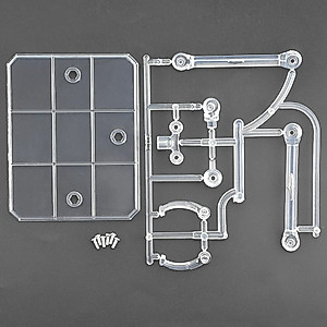 XINMEIWEN 10Pcs Action Figure Stand Kits Flexible Action Base Holder for Gundam Action Figures DIY Model Kits (White)