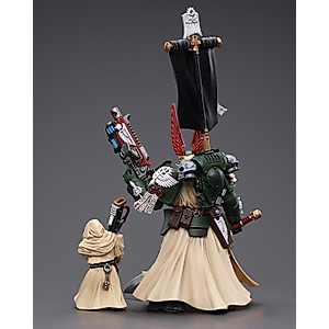 Pipigirl JoyToy 40K Genuine License 1:18 Action Figure, Dark Angels Supreme Grand Master Azrael, 4.96 inch Collectible Action Figures Kits (Supreme Grand Master Azrael)