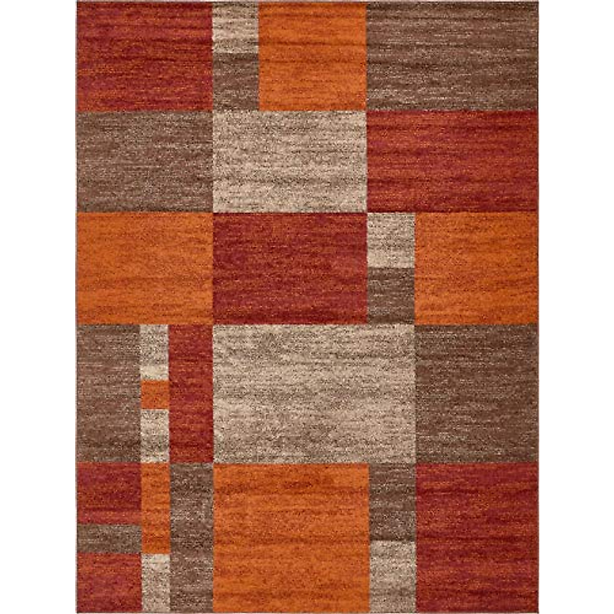 Unique Loom Autumn Collection Area Rug - Providence (9' x 12' 2" Rectangle, Multi/ Beige)