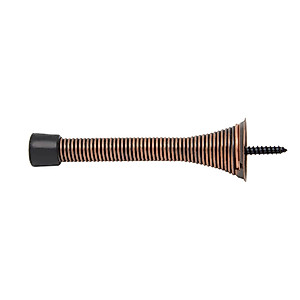 Built Industrial 15 Pack Bronze Spring Door Stops with Rubber Bumper (3.3 Inches)