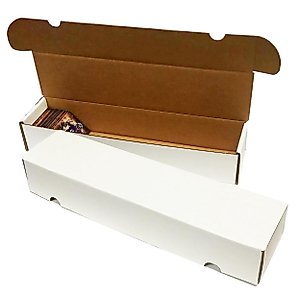 Bundle of 50 - 800 Count Corrugated Cardboard Storage Boxes by Max Pro for Baseball, Football, Basketball, Hockey, Nascar, Sportscards, Gaming & Trading Cards Collecting Supplies