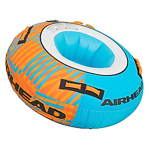 AIRHEAD Big Bertha, 1-4 Rider Towable Tube for Boating