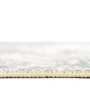 Unique Loom Tuareg Collection Vintage Distressed Traditional Area Rug, 2 ft 6 in x 10 ft, Beige/Green