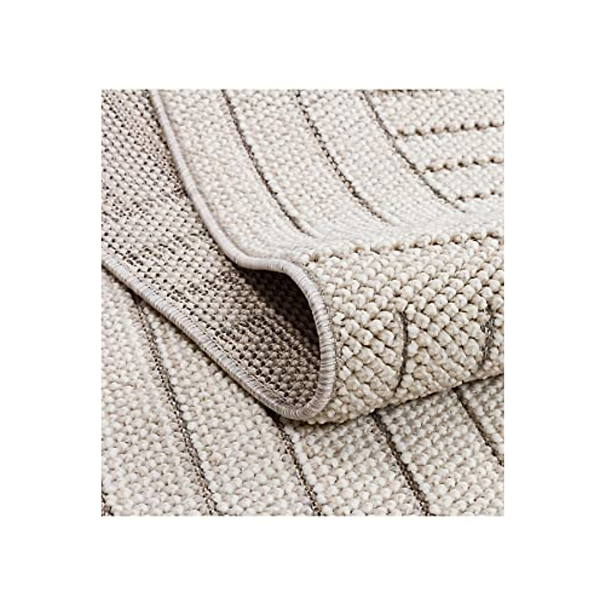 AK RUGS Off White Scandinavian Area Rug Minimalist Non Shedding Rug for Living Room Bedroom Rug (8'x10'), (OSLO 19670)