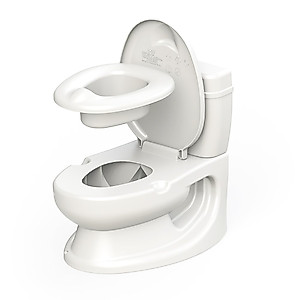 ToyLet Potty Training Toilet Seat | Toddler Potty Training with Comfy Seat Cover, Tank Storage & Paper Roll Holder | Easy to Empty and Clean | Soft & Comfortable Potty Trainer for Boys & Girls (Blue)