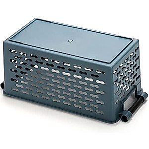 Yesland 8 Pack Plastic Storage Basket for Shelves, 12 x 6 x 5 Inches Basket Organizer Bin with Handles Sturdy Closet Baskets for Home Office Closet - Yellow, Orange, Blue, Green