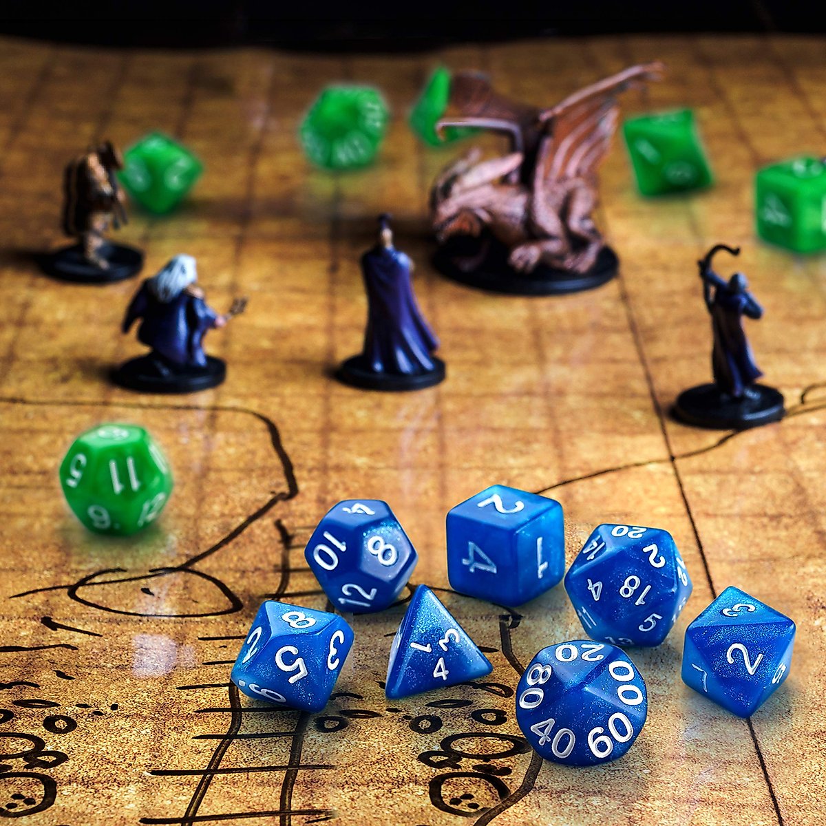 Player's Handbook Dungeons and Dragons 5th Edition with DND Dice and Complete Printable Kit - D&D Core Rulebook - D&D 5e Players Handbook Gift Set - D&D Starter Set Accessory - DND Beginner Gift Set