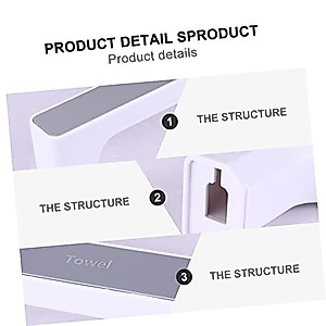 Cabilock No Punch Towel Rack Wall Mount Towel Holder Stainless Steel Towel Suction Cup Towel Holder 2pcs Kitchen Towel Bar Wall Mounted Towel Rack Shower Towel Rod Traceless Towel Rack Pp