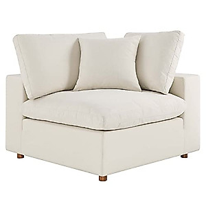 Modway Commix Down-Filled Overstuffed Upholstered 4-Piece Sectional Sofa Set