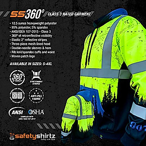 SafetyShirtz SS360 Alaska Safety Hoody ANSI Class 3 L
