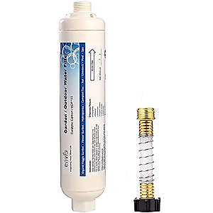 Envig Catalytic Carbon KDF Inline Garden Hose Filter Removes Chloramine, Chlorine, VOCs & Chemicals For Hydroponics, Microgreens, Organic Gardening, Pet, and Healthy Outdoor Living (1)