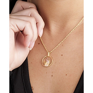 The Difference World Coin Jewelry Heron Pendant & Necklace, Malawi Five Tambala Hand Cut