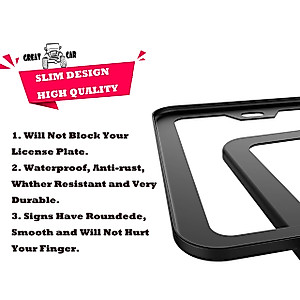 DZGlobal Paw Print Dog Cat Pattern License Plate Frame License Plate Covers Humor Car Tag Frame 2 Holes and Screws Black Personalized Car Accessories for Pet Lovers (Rainbow paw B)