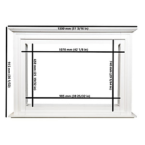 Touchstone Sideline Elite Forte 40-inch Smart Alexa®/WiFi Enabled Electric Fireplace with Surround Mantel