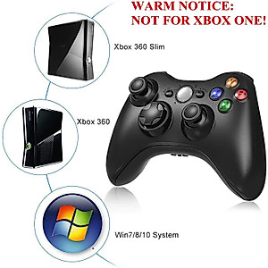 Etpark Wireless Controller for Xbox 360, Xbox 360 Joystick Wireless Game Controller for Xbox 360 & Slim Console and PC Windows XP/7/8/10(Black)