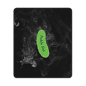 Mouse Pad Anti-Slip Waterproof Mousepad for Computer Laptop Office Pickle Slut Logo Home 10x12in