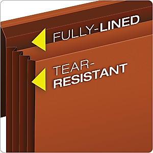 Pendaflex Globe-Weis/Pendaflex Heavy Duty File Wallets, Extra Wide, 7-Inch Expansion, Elastic Cord Closure, Letter Size, Brown, 5-Count (CL1084GLHD)