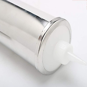 Professional Hamburger Sauce Gun, Heavy Condiment Mustard Vinegar Pump Dispenser with Squeeze Squirt Bottles, for Home Kitchen