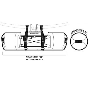 Blackburn Outpost Elite Handlebar Roll and Dry Bike Bag (Black, One Size)