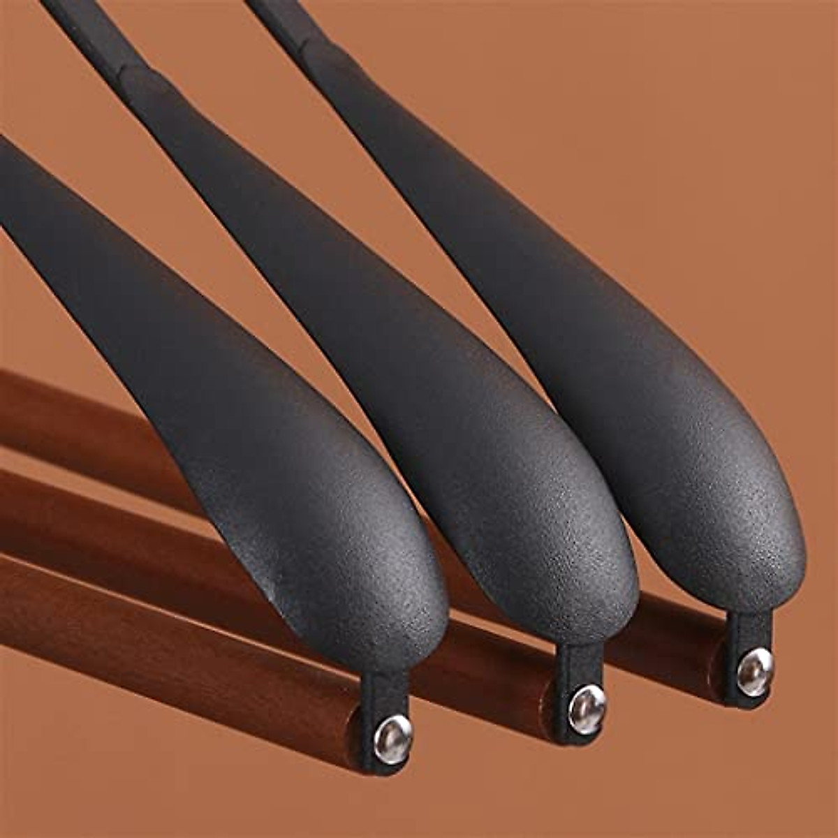 EYHLKM Iron Wood Hanger Wooden Metal Set Household Iron Wide Shoulder Hanger Beech Wardrobe Clothes Hanger