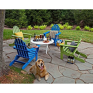 POLYWOOD AD5030LI Classic Folding Adirondack Chair, 29W x 35D x 34H, Lime