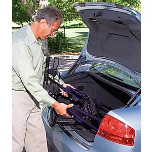 Carex Step 'N Rest Aluminum Rollator Walker With Seat - Rolling Walker For Seniors With Back Support, 6 Inch Wheels, 250lbs Support, Lightweight