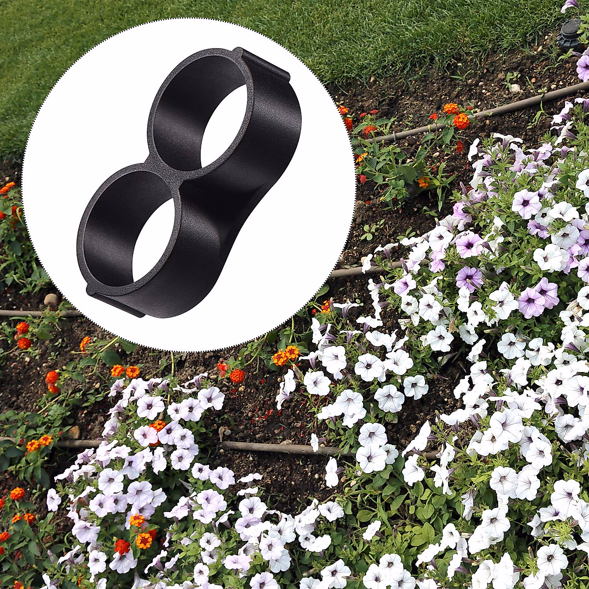 Outus 20 Pieces 1/2 Inch Drip Tubing End Closure Drip Irrigation Hose End Plug Fitting