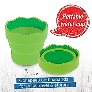 Faber-Castell Collapsible Water Cup - Reusable Water Cup for Mixed Media and Painting