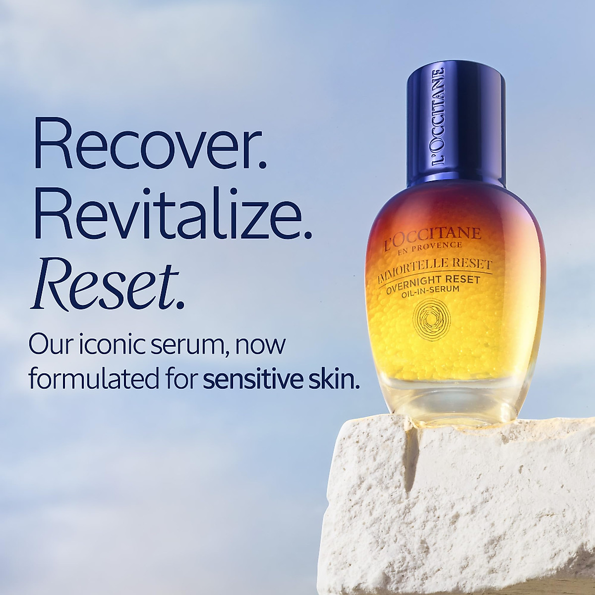 L'OCCITANE Immortelle Overnight Reset Oil-In-Serum: More Radiant Skin In 1 Night, Smooth Fine Lines, Revitalize Dull Skin, Award-Winner, With Immortelle Essential Oil, 1.6 Fl. Oz