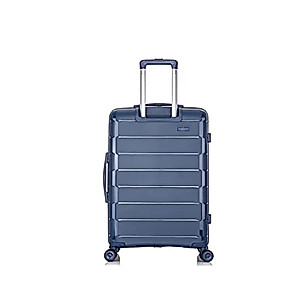 Rockland Vienna Hardside Luggage with Spinner Wheels, Navy, 3-Piece Set (20/24/28)