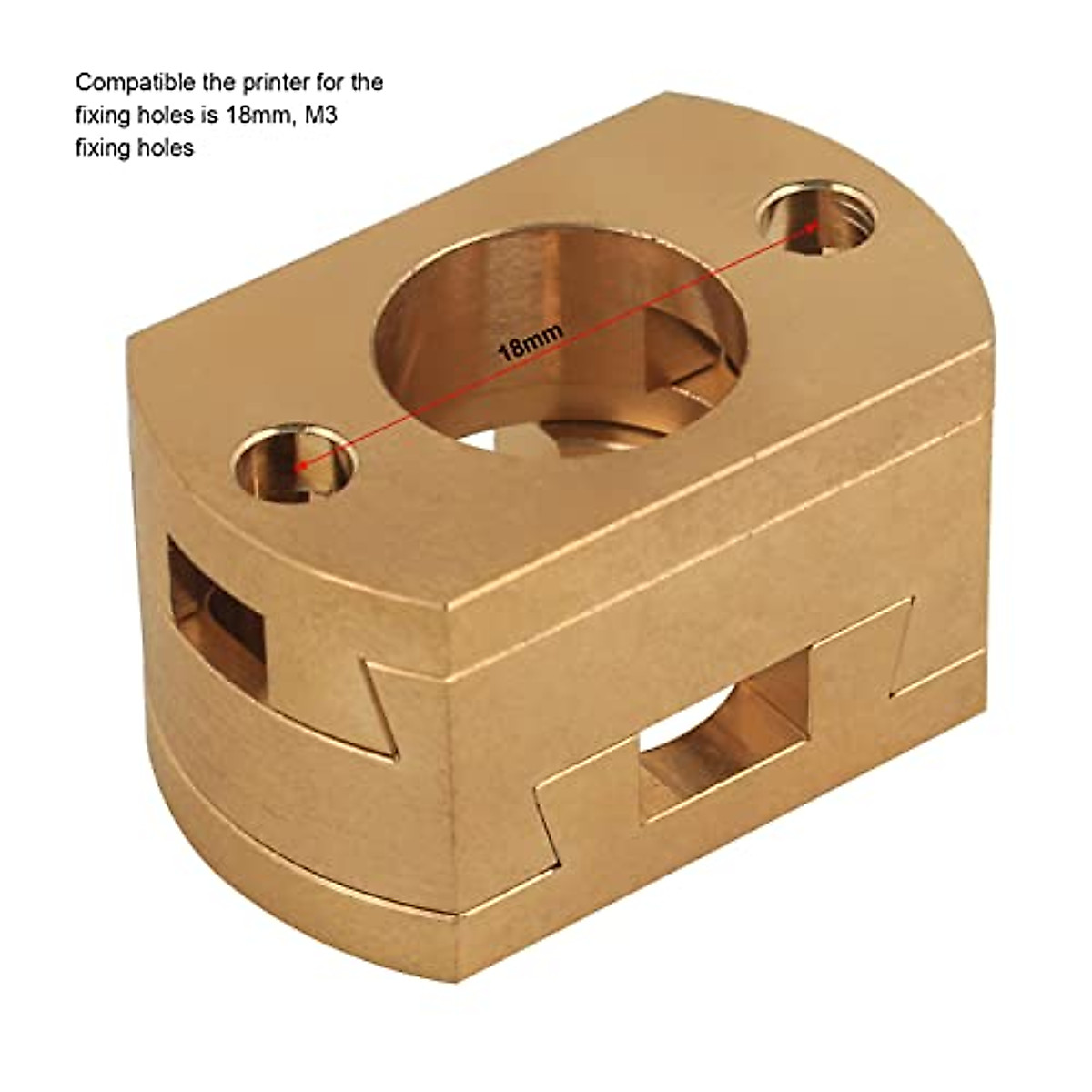 ENOMAKER Upgrade Brass Z Axis Coupler Oldham Coupling Avoid Vibration Improve Printing Quality for Creality Ender 3 Pro V2 CR-10 CR-10S Pro 3D Printer Accessory T8 Lead Screw Hotbed