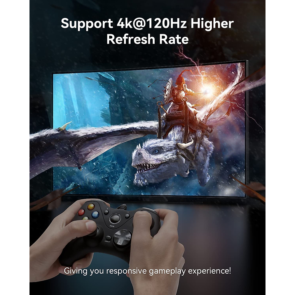 GANA HDMI 2.1 Switch, 8K HDMI Switcher Splitter Bi-Directional 2 in 1 Out, 4K@120Hz,8K@60Hz, 48Gbps Aluminum Ultra HD HDMI Hub Compatible with PS5/4,Xbox,Roku,Apple TV,Fire Stick