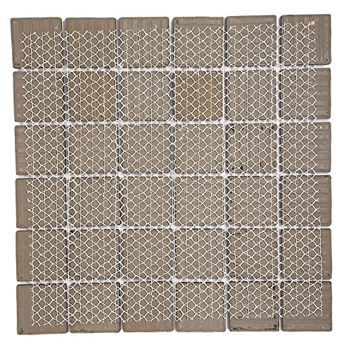 Tenedos Porcelain Premium Quality 2x2 Square Matte Mosaic Floor Wall Tile for Bathroom Shower, Kitchen Backsplash, Accent Decor on 12x12 Sheet (1 Sheet) (Black)