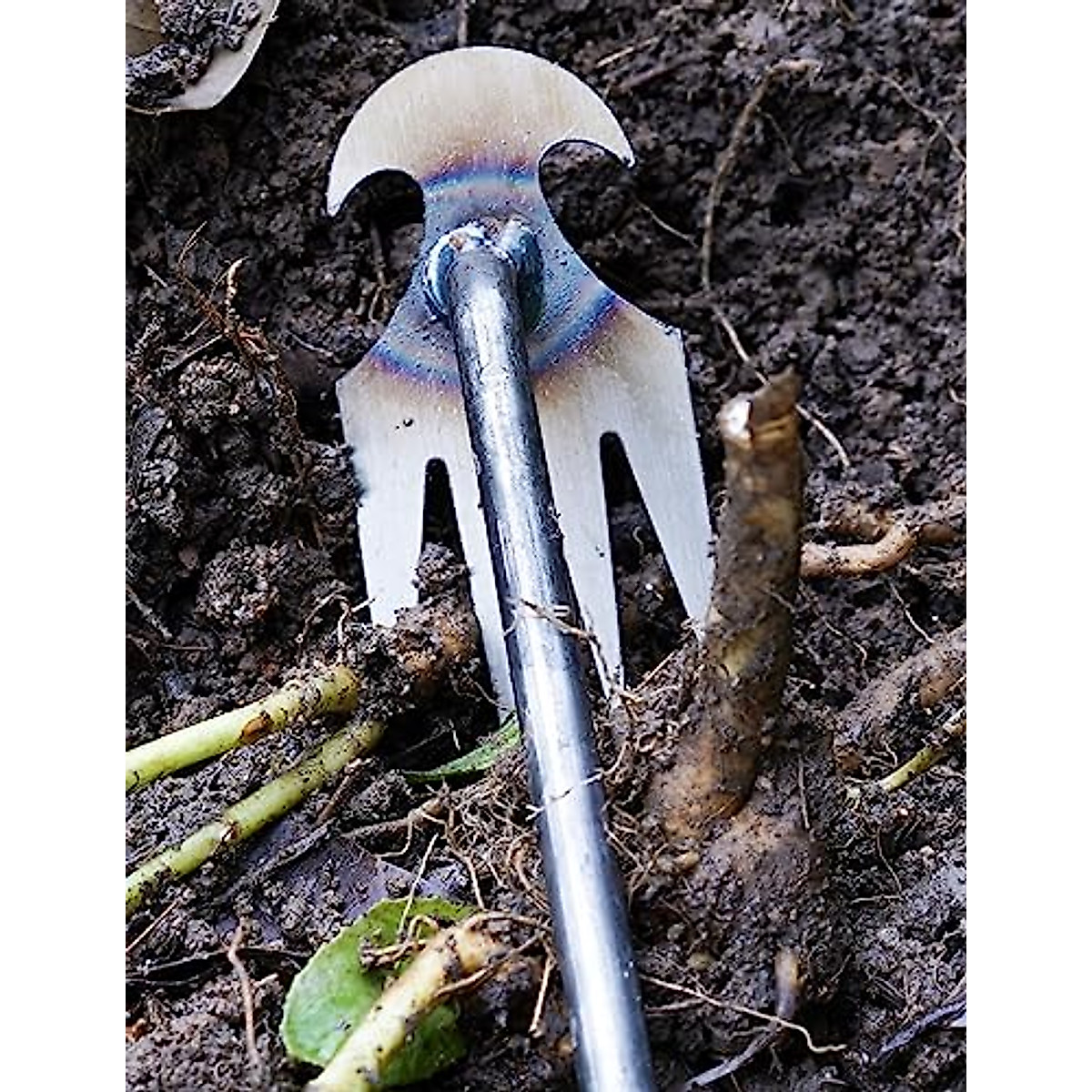 New Weeding Artifact Uprooting Weeding Tool, 16" Weed Puller, 4 Teeth Manganese Steel Forged Hand Weeder, Dual Purpose Hand Remover for Garden Yard Farm Weed Removal for Garden Yard Farm Weed Removal