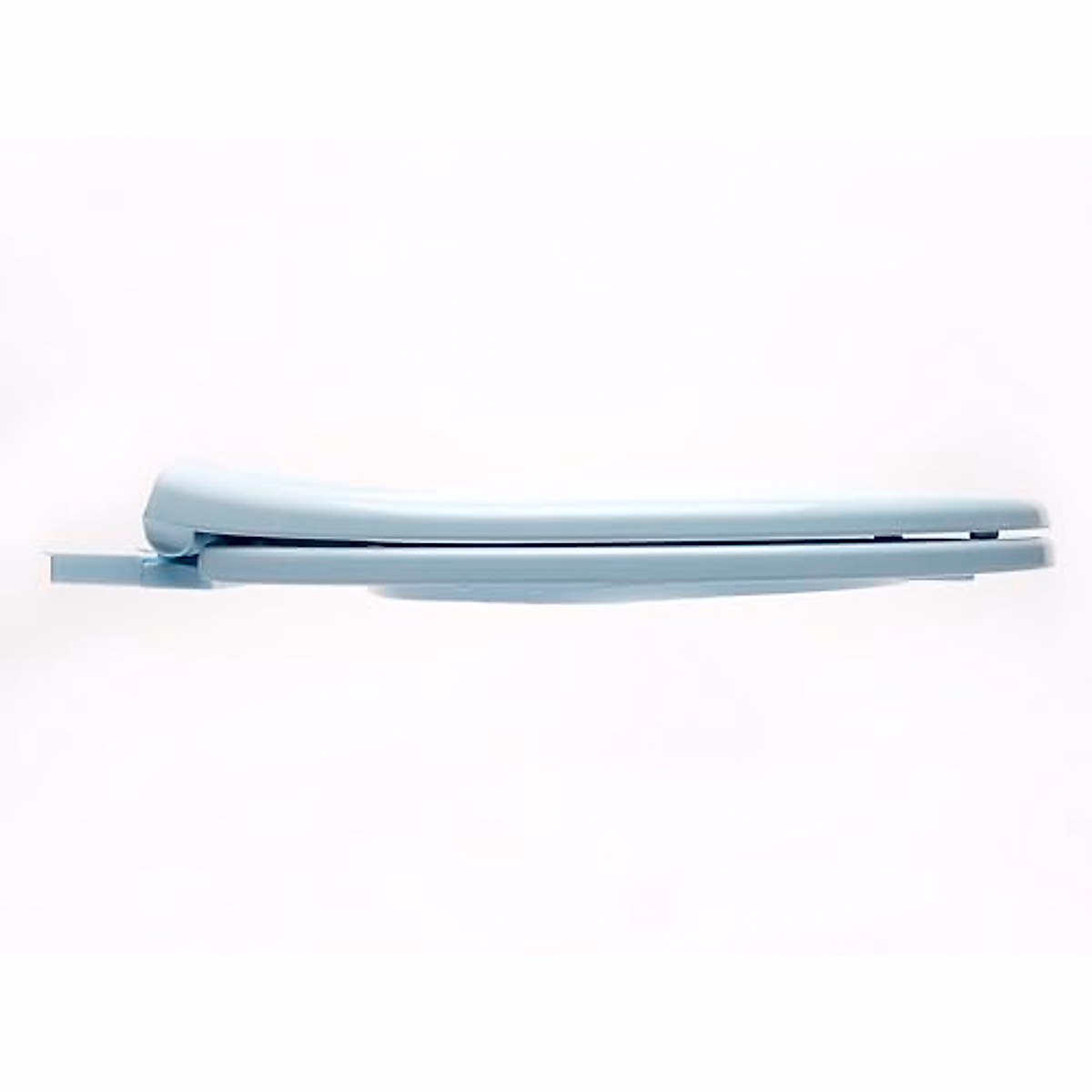 Bath Décor 2Q1R6-40 Deluxe Slow Close Plastic Toilet Seat with Vari-Adjust Lok-Down R'N'C Hinge and Quik-Lok Mounting Hardware, Round, Dresden Blue