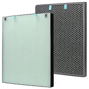 Replacement 400 Filter for Bissell Air400-2521 Pre Filter, 2520 Active Carbon Filter, Filter with 1 Carbon Filter, Compared to Part 2521, 2520