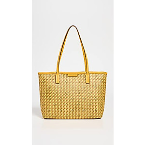 Tory Burch Women's Ever-Ready Small Tote, Sunset Glow, Yellow, Print, One Size