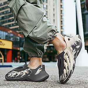 Eohsnem Foam Runner Shoes for Women Men, Hollow Cloud Slippers Lightweight Slip-On Walking Sneakers Breathable Soft Beach Sandals