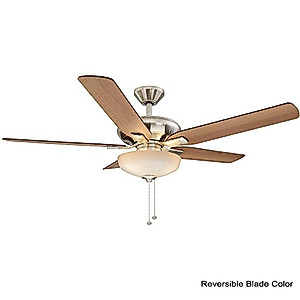 Hampton Bay 57269 Holly Springs 52" LED Brushed Nickel Ceiling Fan Light Kit