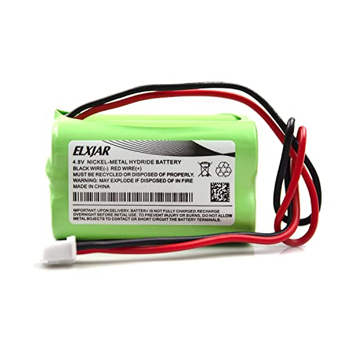 YUTSUJO (2-Pack) 4.8V AA1800mAh NI-MH Battery Pack Replacement for OSI OSA126 OSA-126 Exit Sign Emergency Light and Solar Light Batteries