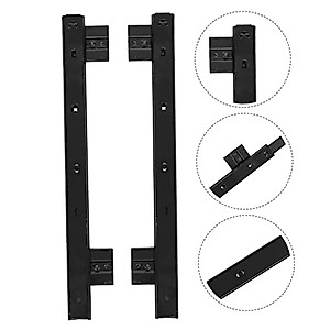 STOBOK 3 Pairs Keyboard Rails Under Desk Keyboard Tray Slide Out Keyboard Tray Under Desk Sliding Keyboard Hardware Carassosories Computer Desk Accessories Desk Tray Drawer-Design Rack