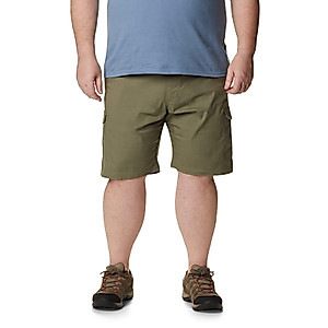 Columbia Mens Brentyn Trail Cargo Hiking Shorts, Stone Green, 50x8 US