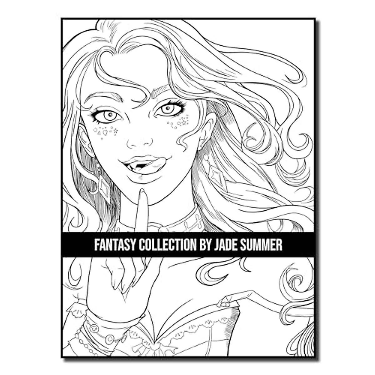 Fantasy Collection: An Adult Coloring Book with 100+ Incredible Coloring Pages of Mermaids, Fairies, Vampires, Dragons, and More!