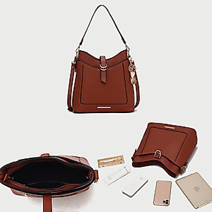 MKF Collection Crossbody Bag for Women, Vegan Leather Pocketbook Designer Handbag, Messenger Purse, Shoulder Bag By Mia K