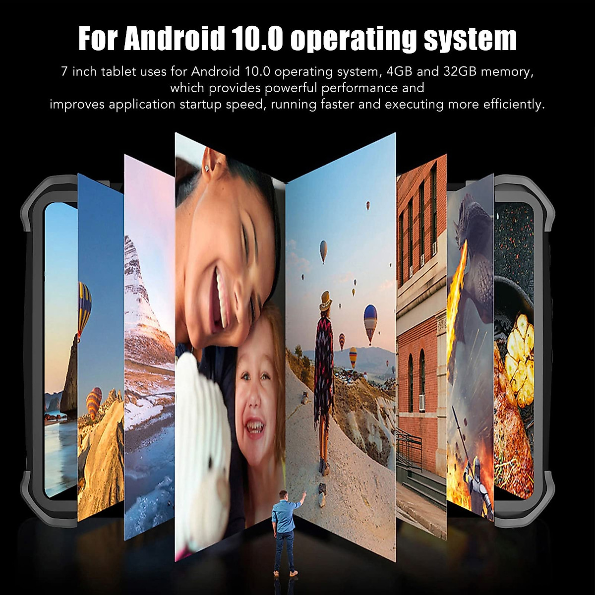 Luqeeg Kids Tablet, 7 inch Tablet for Kids, Toddler Tablet with 2.4G 5G RAM 4GB ROM 32GB Front 5MP Rear 8MP 1960x1080 HD IPS Touchscreen Octa Cores 5000mAh Learning Tablet for Kids (#2)