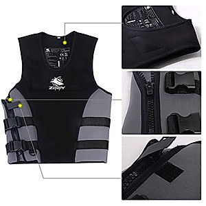 Zeraty Life Jacket Adult Impact Vest for Outdoor Floating Swimming Ski|CE Proof 50N
