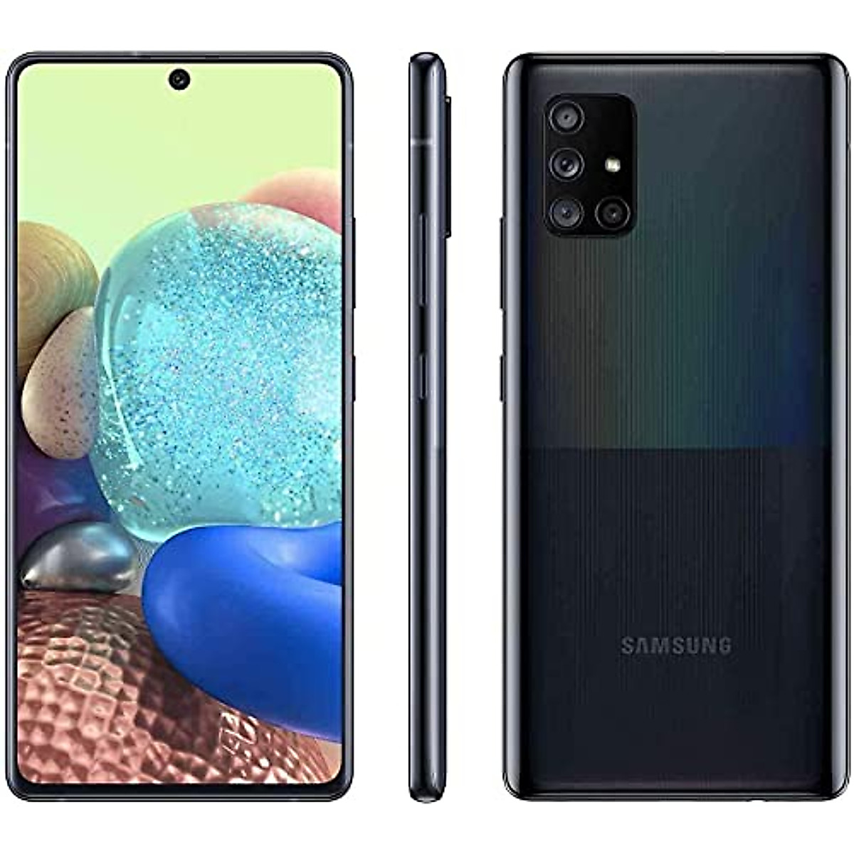 Samsung Galaxy A71 (5G) 128GB (6.7 inch) Display Quad Camera 64MP A716U Smartphone - Black - T-Mobile Locked - (Renewed)