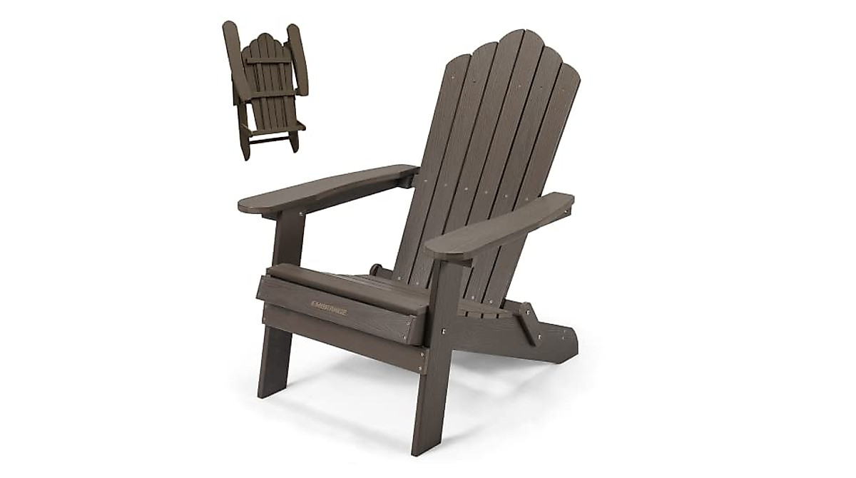 EMBRANGE Folding Adirondack Chairs for Outdoor Comfort & Style