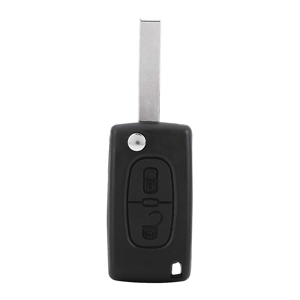 Llave 207 Original,Key Fob Replacement,Car Remote Key Fob,2 Buttons Car Remote Key Fob ID46 433MHz W/ Uncut Blade Fit for 207 307 308 407 807 Remote Control Car Key Flip Key Llave